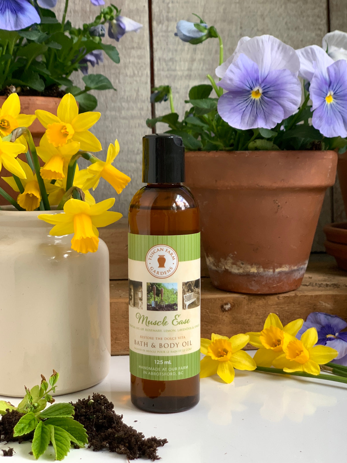 Muscle Ease Bath & Body Oil – Tuscan Farm Gardens